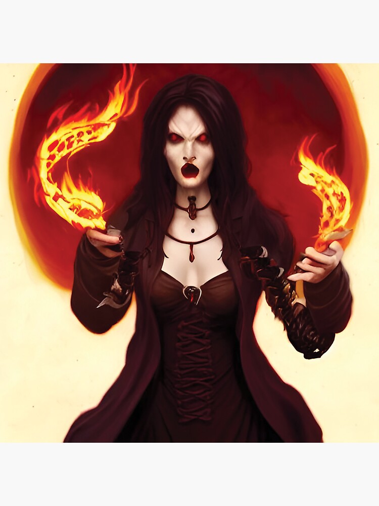 "Blood & Flame" Sticker for Sale by Zartopia | Redbubble