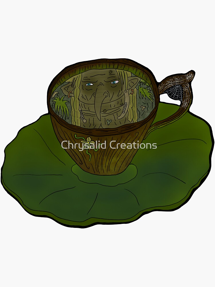 "Hag in a Teacup" Sticker for Sale by ChrysalidShop | Redbubble