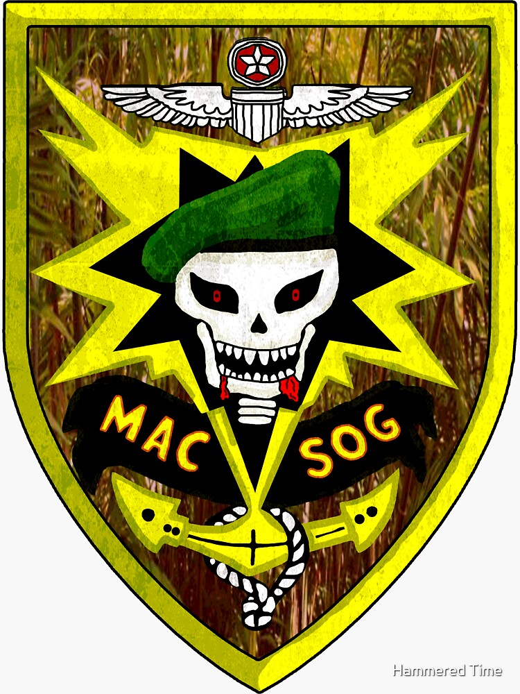 "MAC V SOG patch logo jungle " Sticker for Sale by burntwolf27 | Redbubble