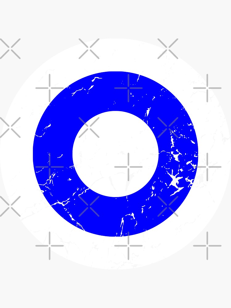 "Distressed White and Blue Target " Sticker for Sale by Irish-Nostalgia ...