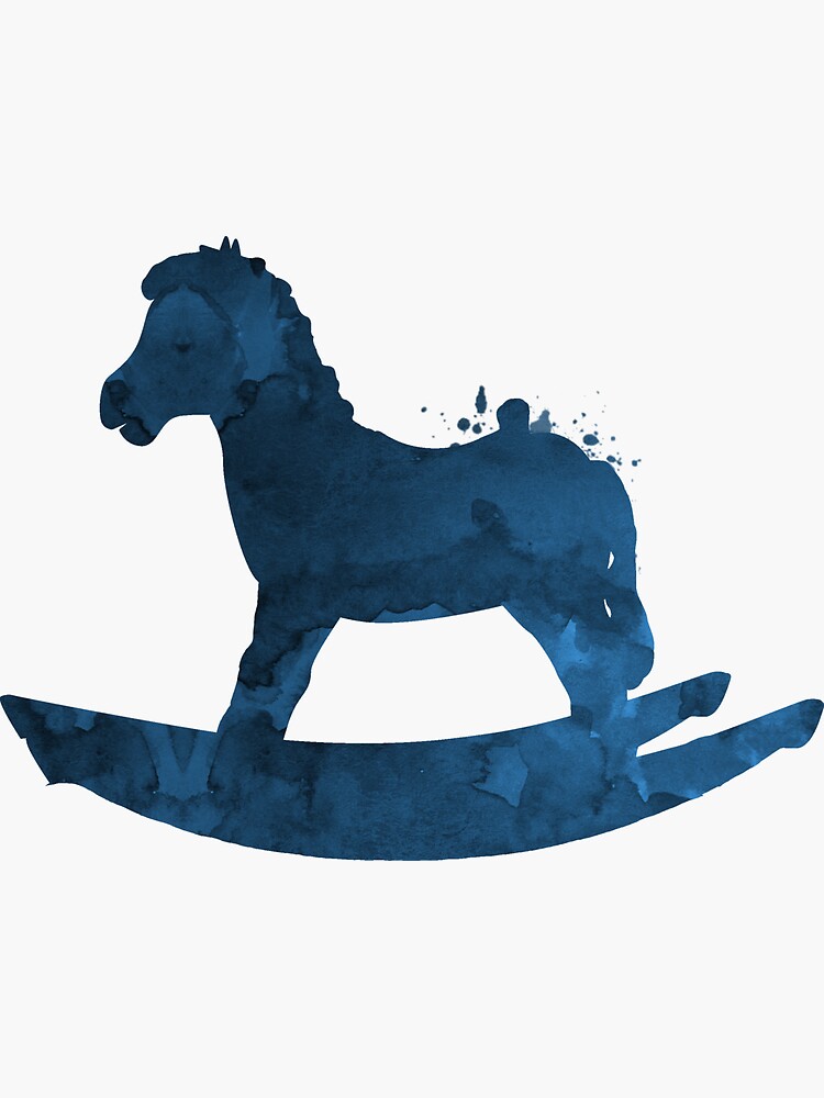 "Rocking horse" Sticker for Sale by TheJollyMarten | Redbubble