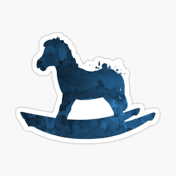 "Rocking horse" Sticker for Sale by TheJollyMarten | Redbubble
