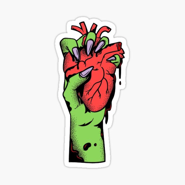 "Zombie Love " Sticker for Sale by Super3DPrinter | Redbubble