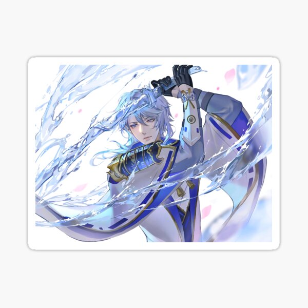"Kamisato Ayato" Sticker for Sale by Hongdusik | Redbubble