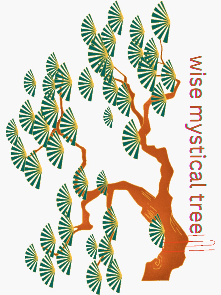 "Wise Mystical Tree" Sticker for Sale by gallaryart | Redbubble