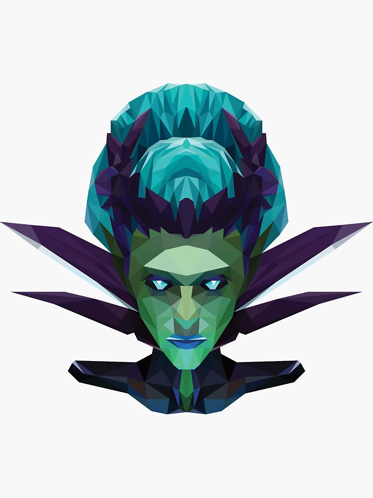 "Death Prophet Low Poly Art" Sticker by giftmones | Redbubble