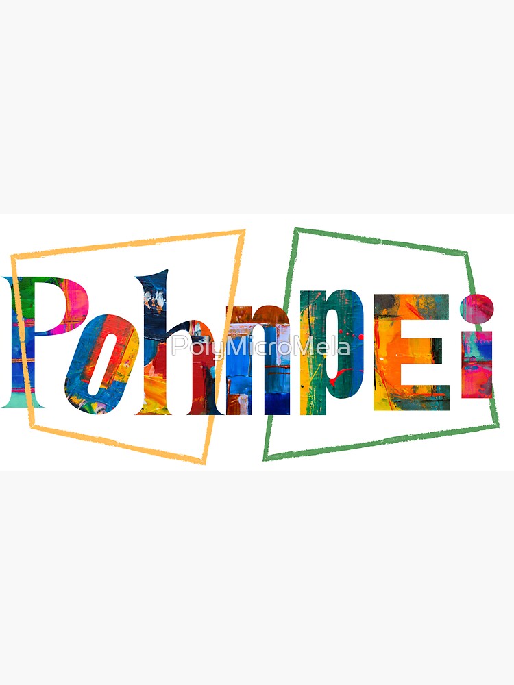 "Abstract Pohnpei" Sticker for Sale by PolyMicroMela | Redbubble
