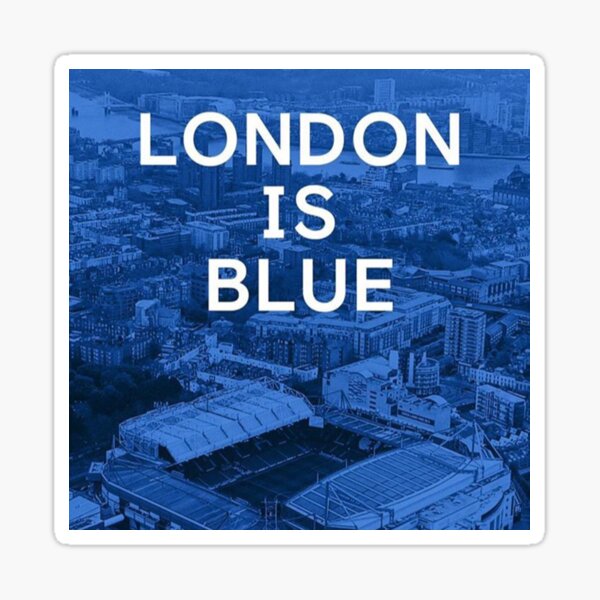 "LONDON IS BLUE" Sticker for Sale by DesignAndTales | Redbubble