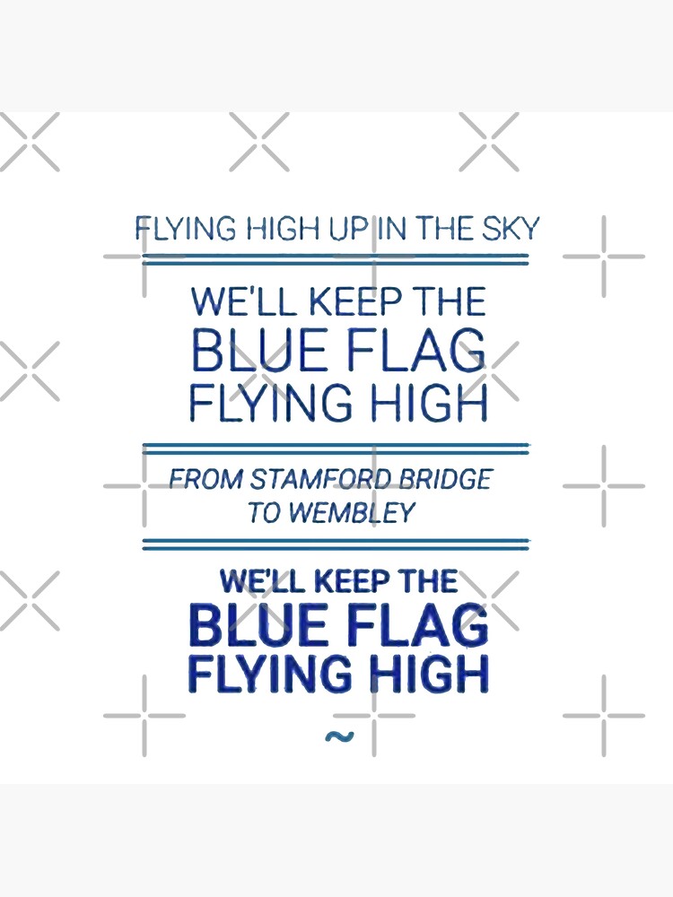 "KEEP THE BLUE FLAG FLYING HIGN" Poster for Sale by DesignAndTales ...