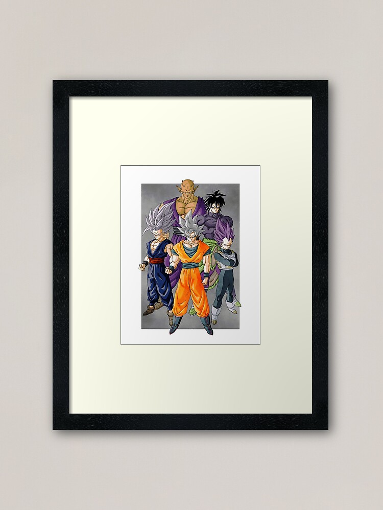 "Gohan piccolo goku vegeta broly strongest forms" Framed Art Print for ...