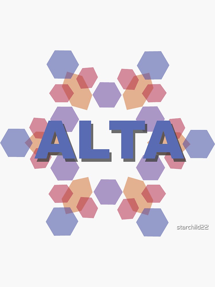 "alta ski resort" Sticker for Sale by starchild22 | Redbubble