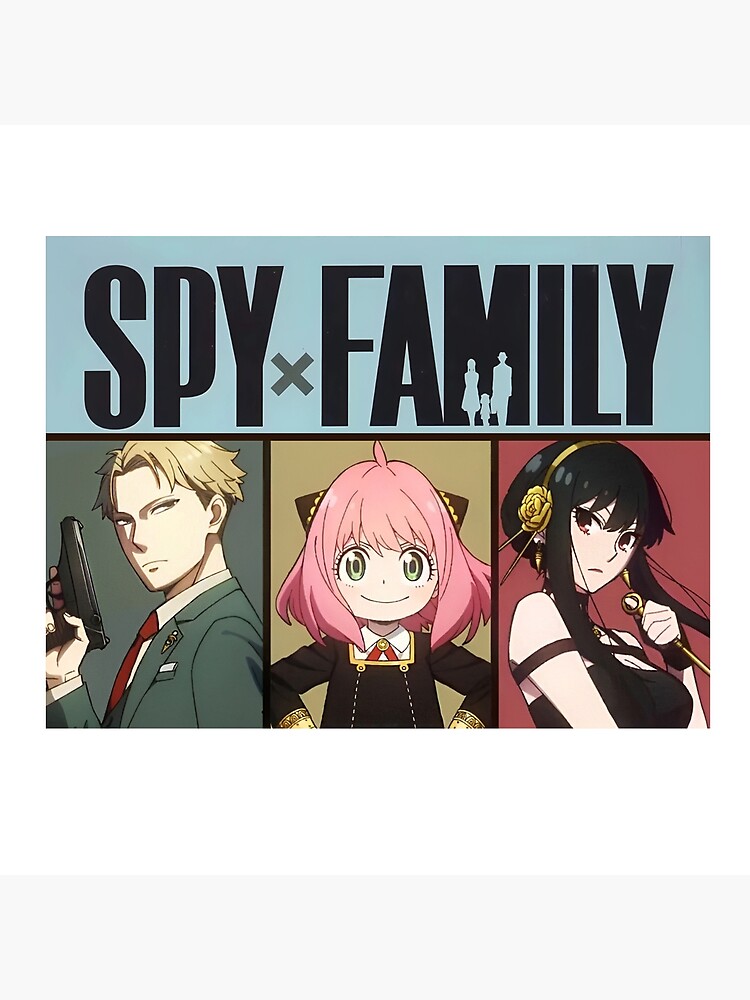 "spy x family logo + character" Poster for Sale by rania28 | Redbubble