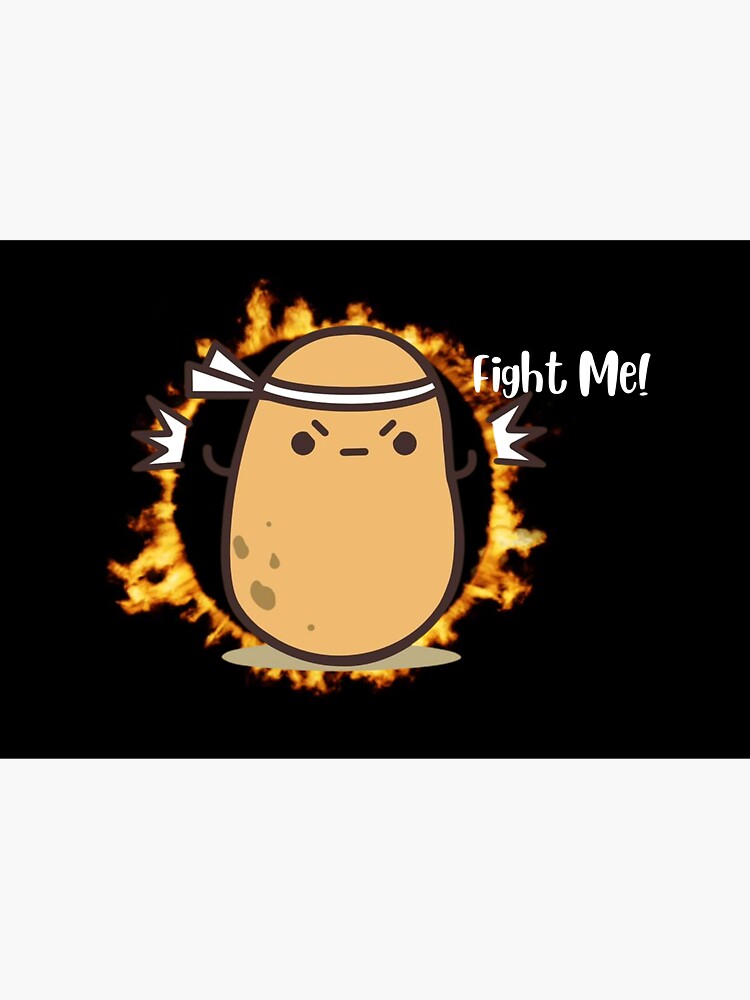 "Fisher potato Angry potato sticker, potato spar" Sticker for Sale by ...