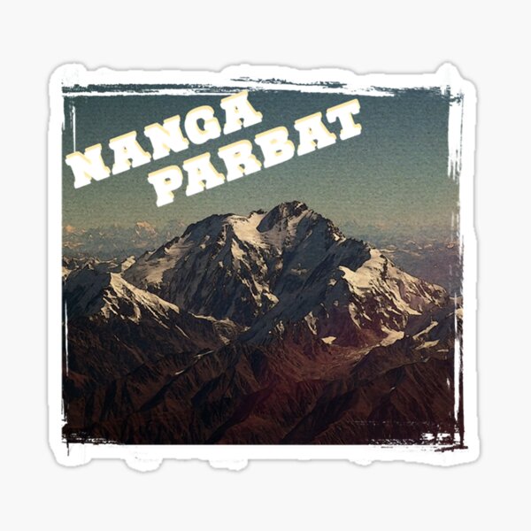 "Nanga Parbat, Nanga Parbat retro art " Sticker for Sale by ...