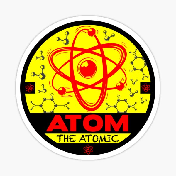 "The Atomic ATOM" Sticker for Sale by plushism | Redbubble