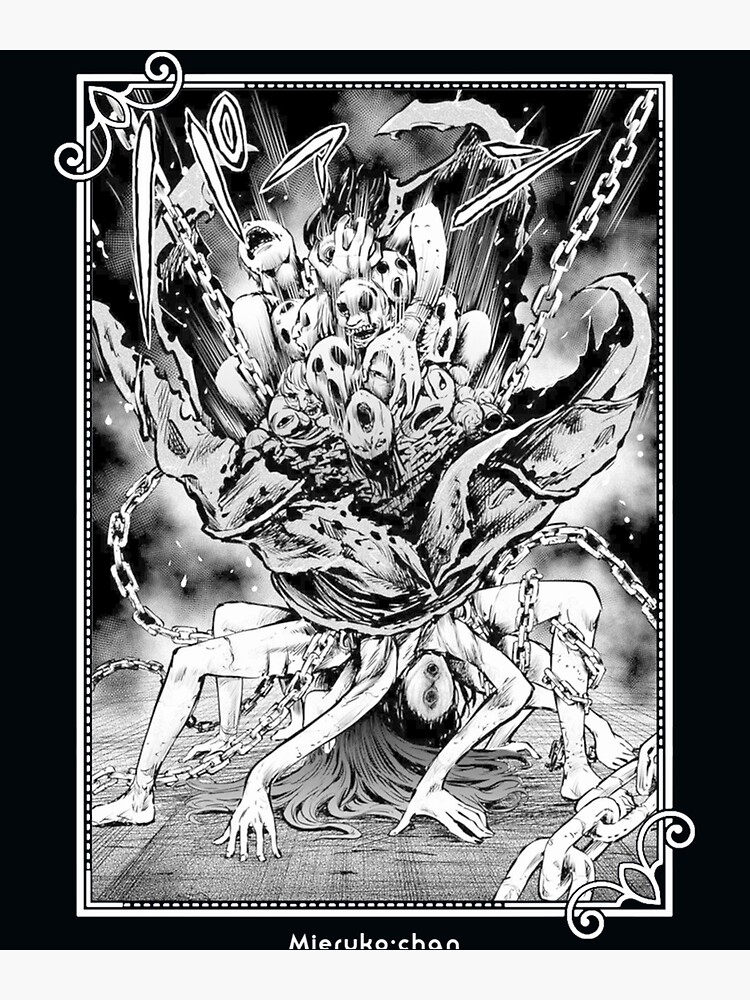 "Mieruko-chan - Tunnel's Barrel Monster" Art Print for Sale by ...