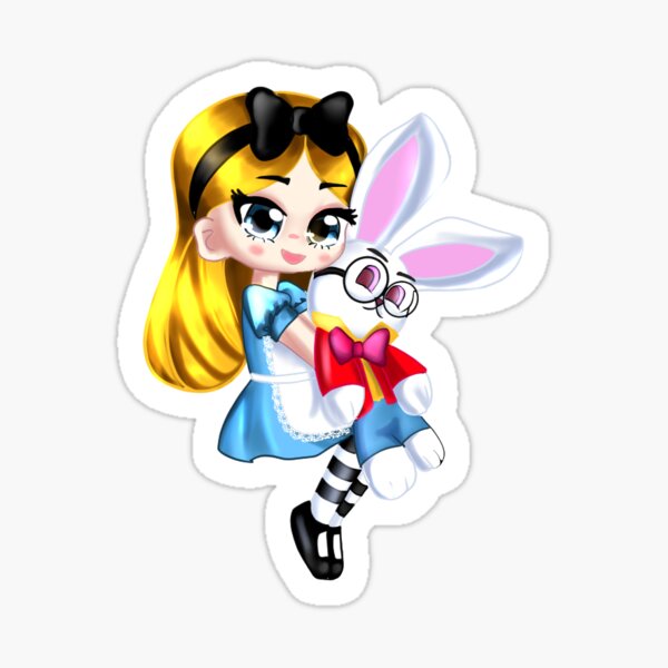 "Alice's Adventures in Wonderland Alice Sticker" Sticker for Sale by ...