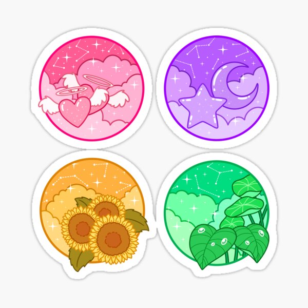 "Cute Circles" Sticker for Sale by Tenti-Q | Redbubble