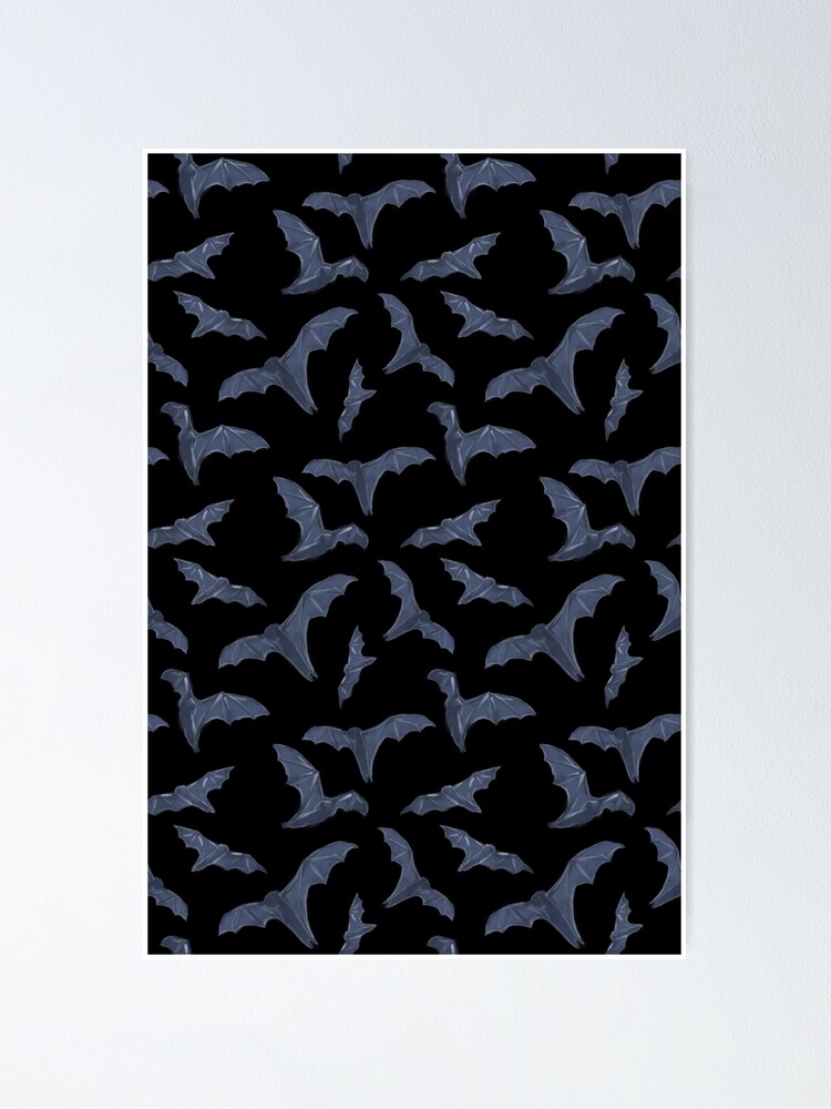 "Vintage blue bat pack" Poster for Sale by AnnaEleCreate | Redbubble