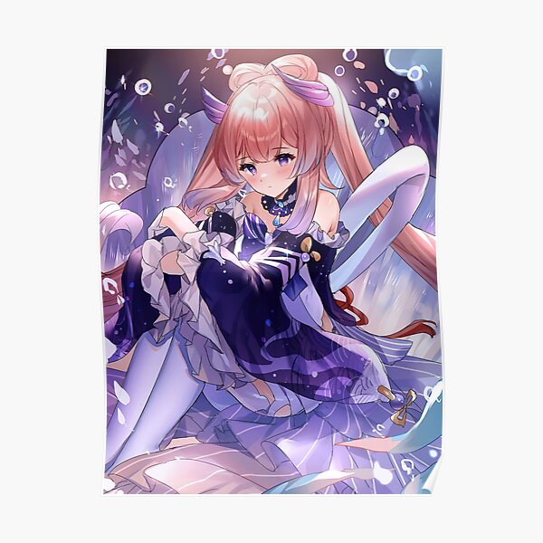 Cute Sangonomiya Kokomi Genshin Impact Poster For Sale By