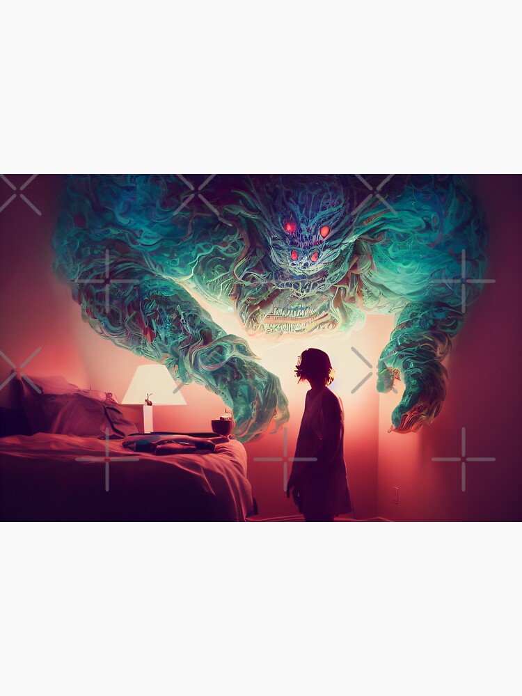 "Monster In Your Corner" Sticker for Sale by LEESArcana | Redbubble