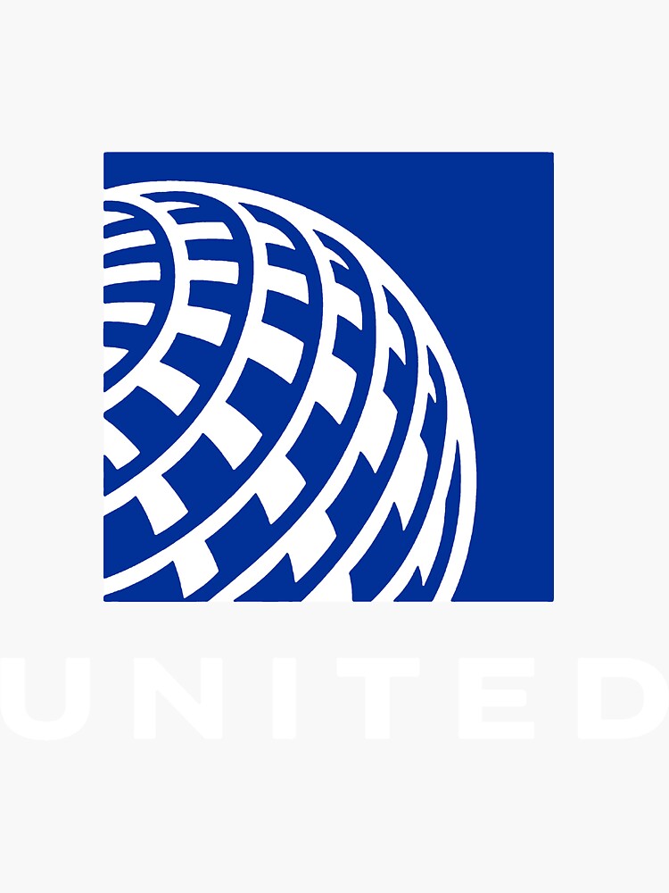 "Best Cool - United Airlines Design" Sticker for Sale by tamianaya ...