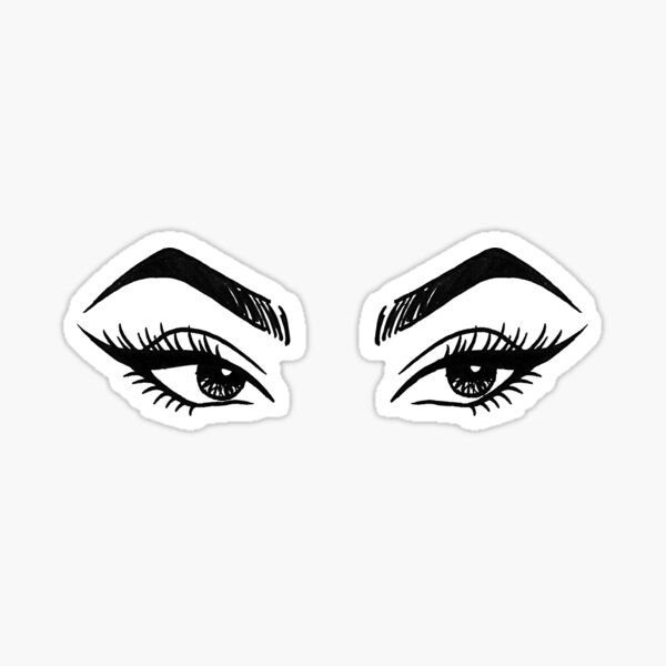 "EYE CONTACT" Sticker for Sale by metehanerdemer | Redbubble