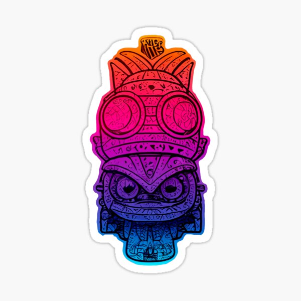 "Mad Tiki - No13 - Ti’i | Hawaiian" Sticker for Sale by TDoit | Redbubble