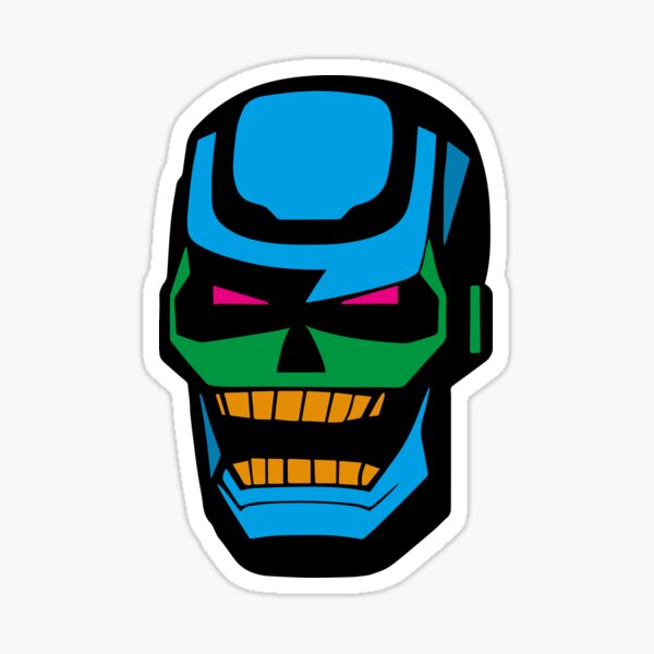 "Wicked robot skull" Sticker by Basst64 | Redbubble