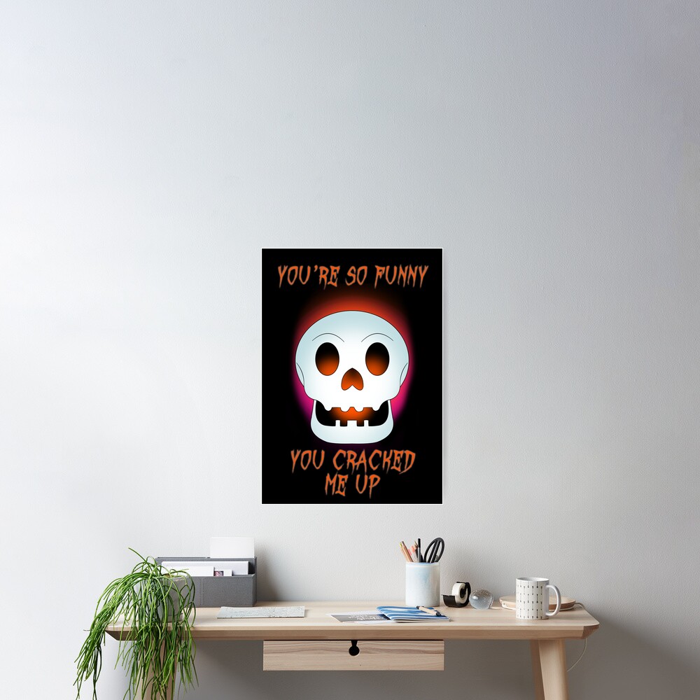 "Cute Skeleton Pun" Poster for Sale by Hikashi | Redbubble