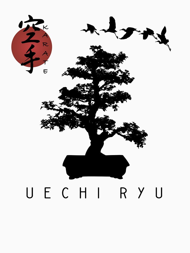 "Bonsai Tree Uechi Ryu Calligraphy Karate Instructor Design - Japanese ...
