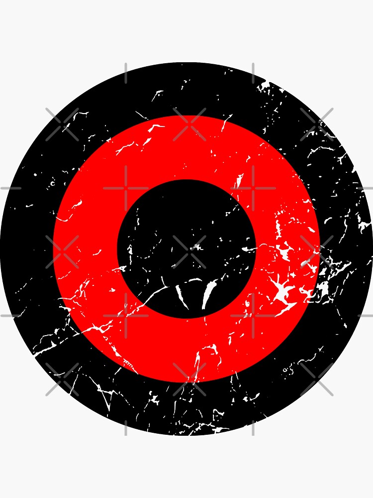 "Vintage Black and Red Roundel (Opt.1/2)" Sticker for Sale by Irish ...