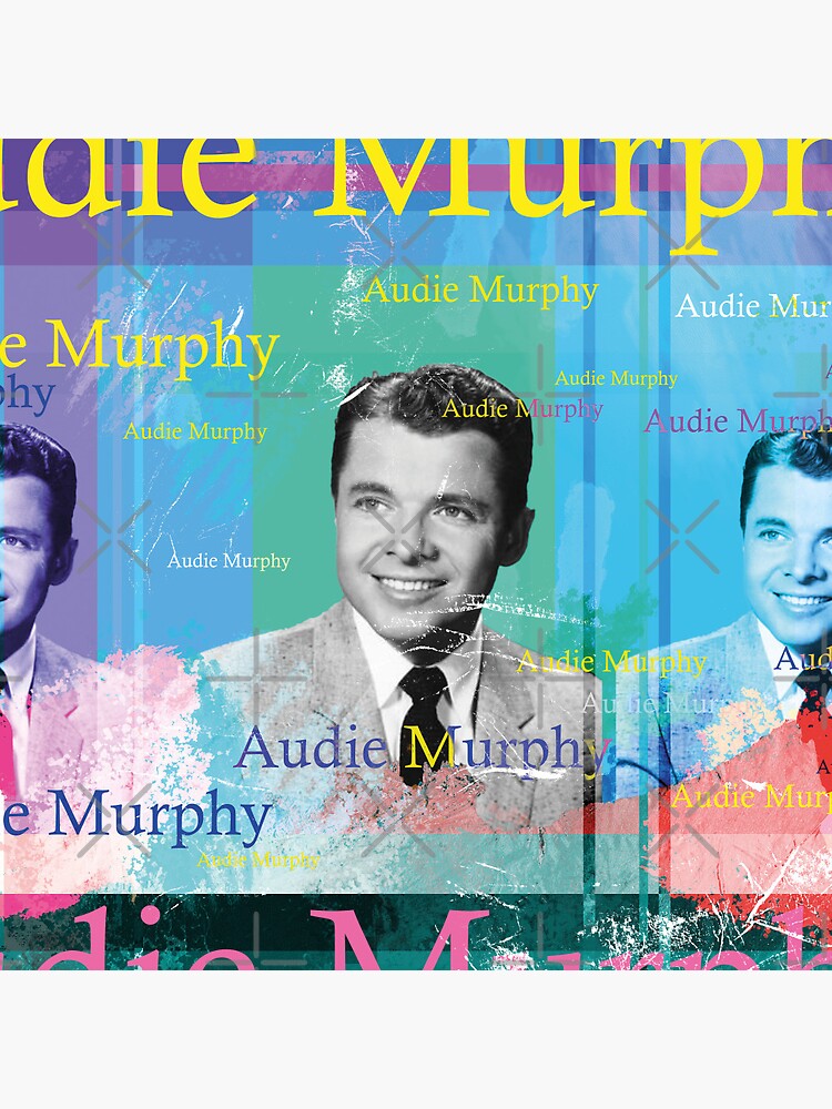 "nostalgic retro portrait of american actor and western hero Audie ...