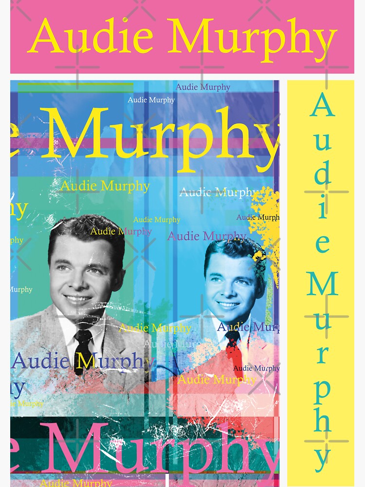 "nostalgic retro portrait of american actor and western hero Audie ...