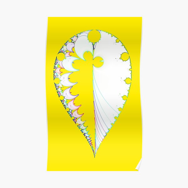 "0150123-003-3500 Wireframe Inverted, Mandelbrot" Poster for Sale by ...