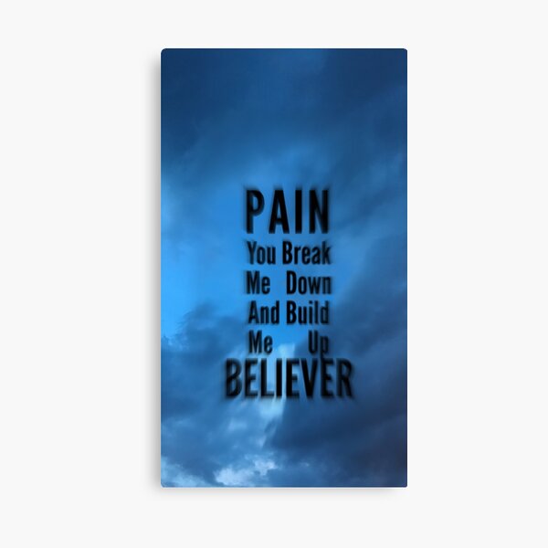 "Imagine Dragons Believer" Canvas Print by lockscreensget | Redbubble