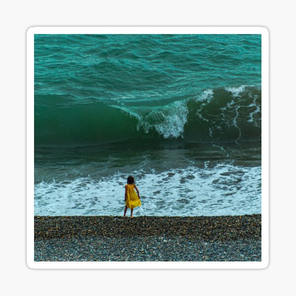 "Standing at the sea" Sticker for Sale by KGPhotoArt | Redbubble