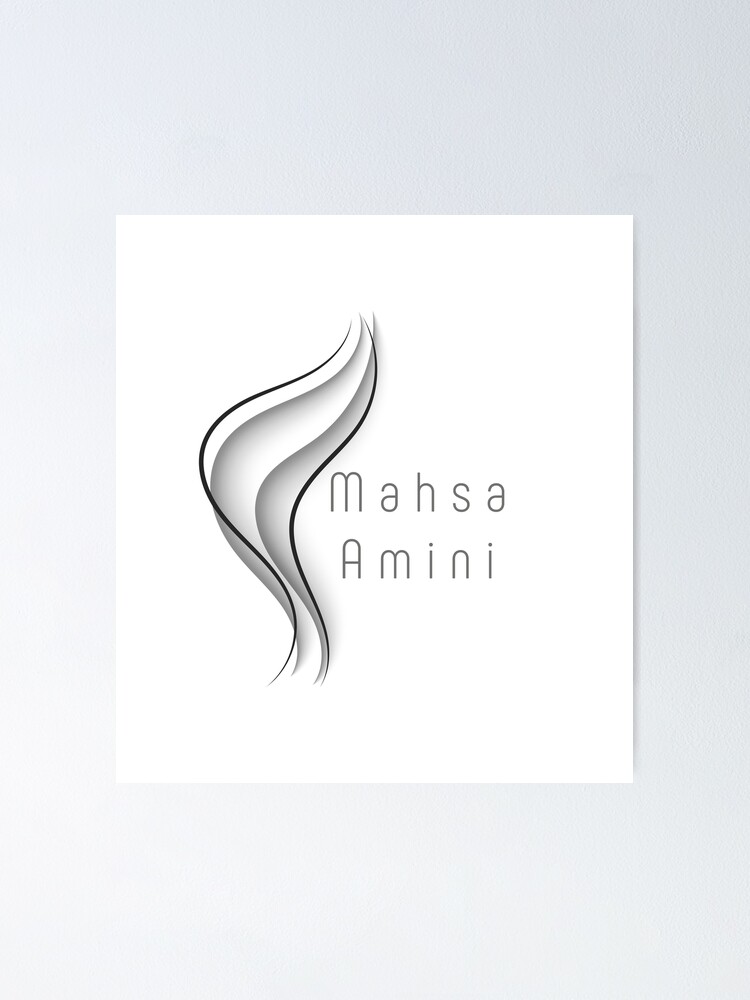 "Mahsa Amini " Poster for Sale by turquoisethings | Redbubble