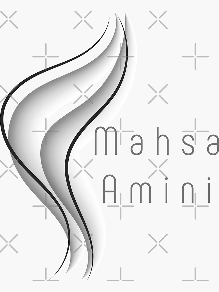 "Mahsa Amini " Sticker for Sale by turquoisethings | Redbubble