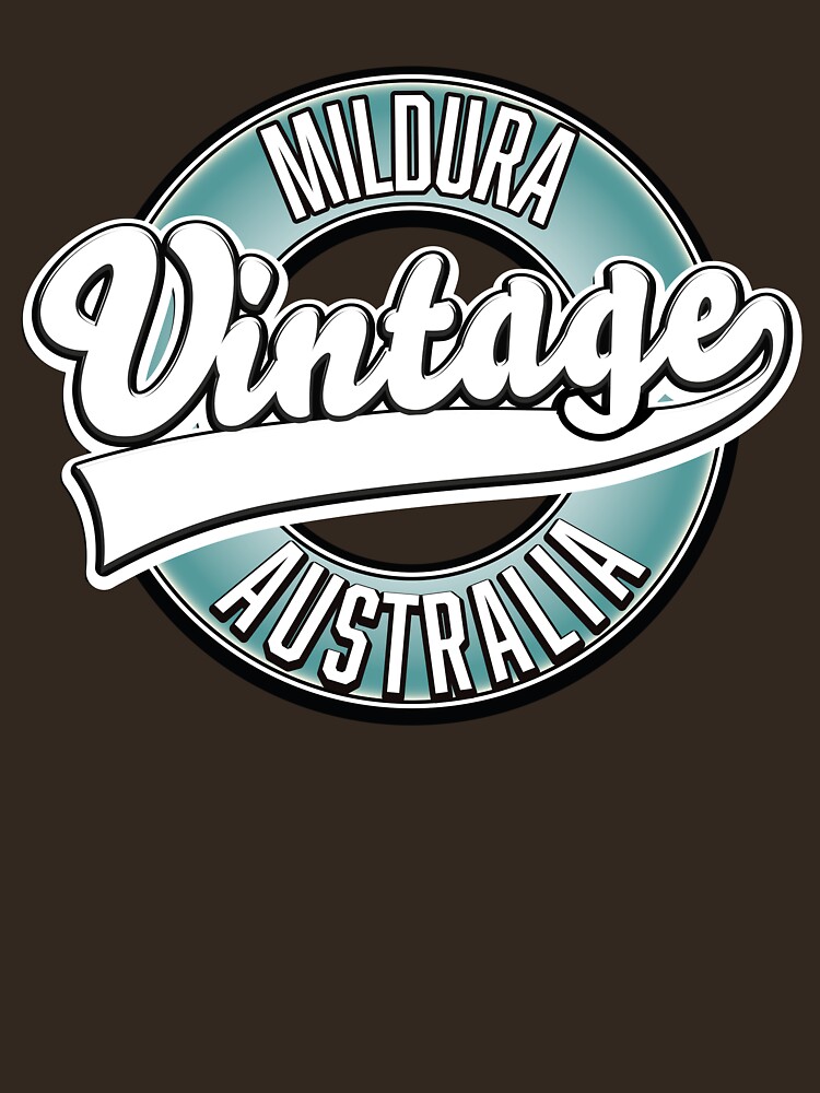 "Mildura Vintage Australian logo" T-shirt for Sale by vectorwebstore ...