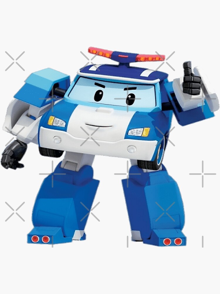 "Robocar Poli" Sticker for Sale by Blanrone | Redbubble