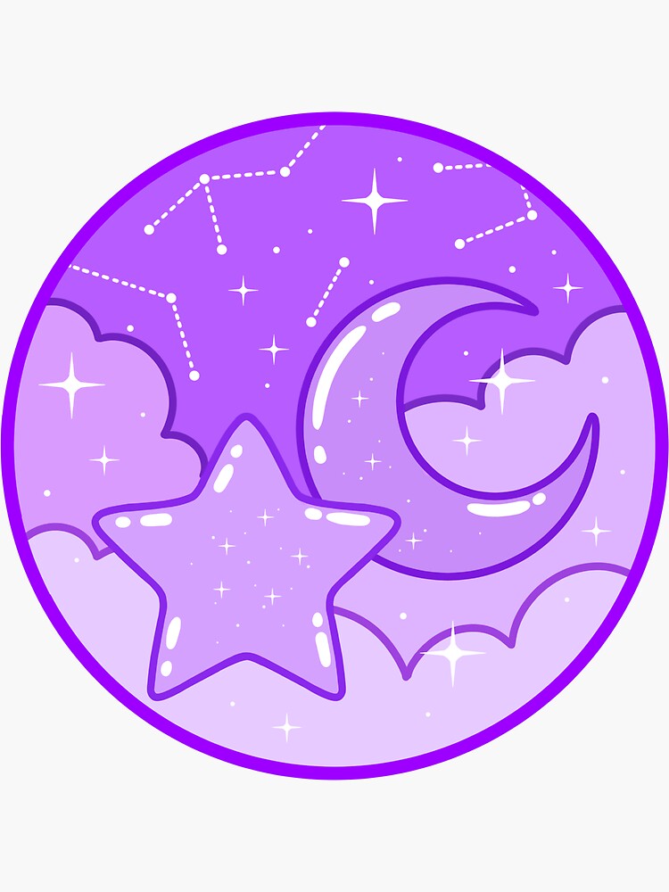 "Purple Circle" Sticker for Sale by Tenti-Q | Redbubble
