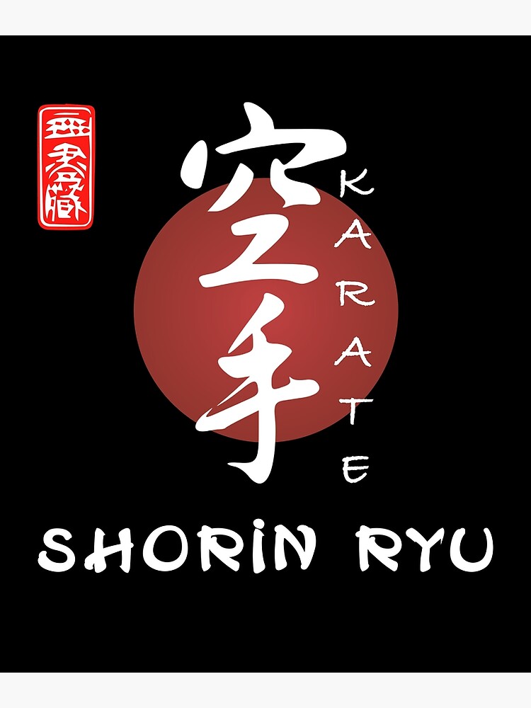 "Shorin Ryu Calligraphy Karate Instructor Design - Japanese Martial Art ...