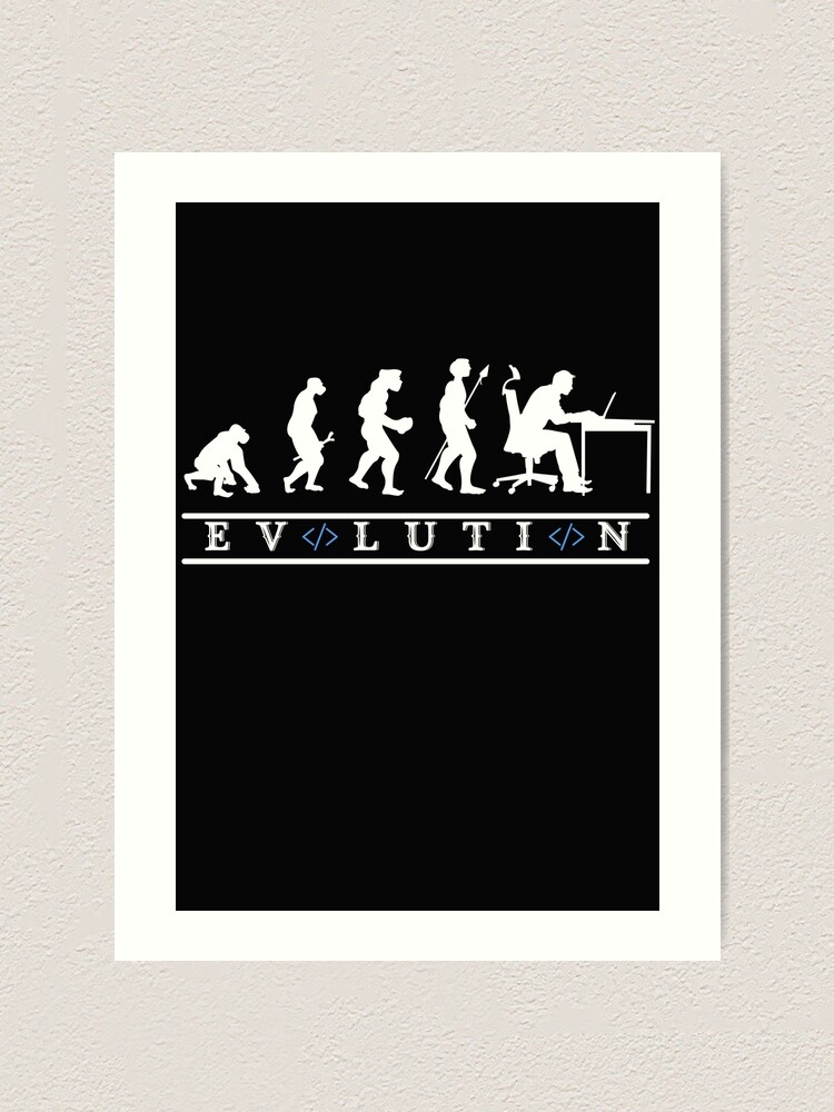 Evolution Of Computer Programming Hilarious Coder Art Print For Sale By Click Like Redbubble