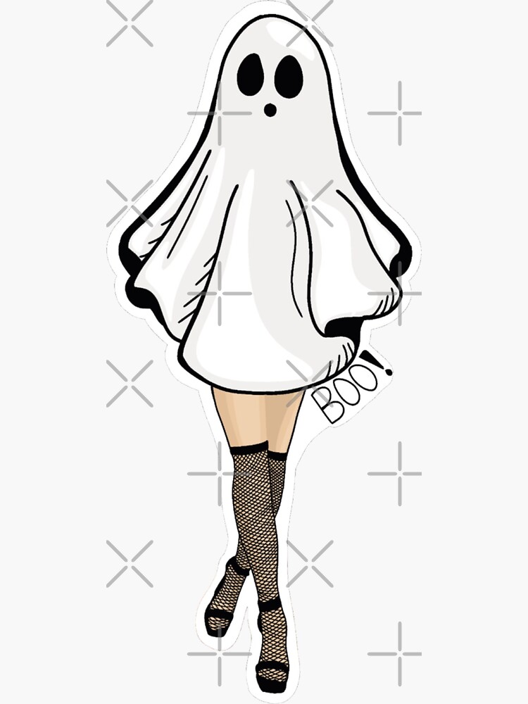 Sexy Ghost Sticker For Sale By Bestofa Redbubble
