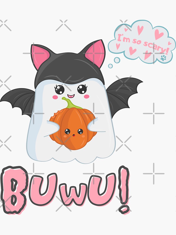 "B UwU ! Femboy Halloween Scary Ghost" Sticker for Sale by ...