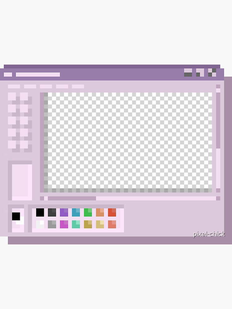 "Pixel Computer Window" Sticker for Sale by pixel-chick | Redbubble