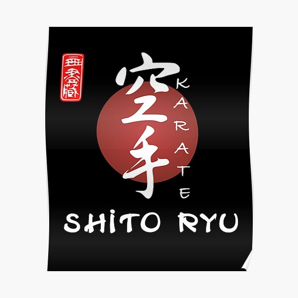 "Shito Ryu Calligraphy Karate Instructor Design - Japanese Martial Art ...