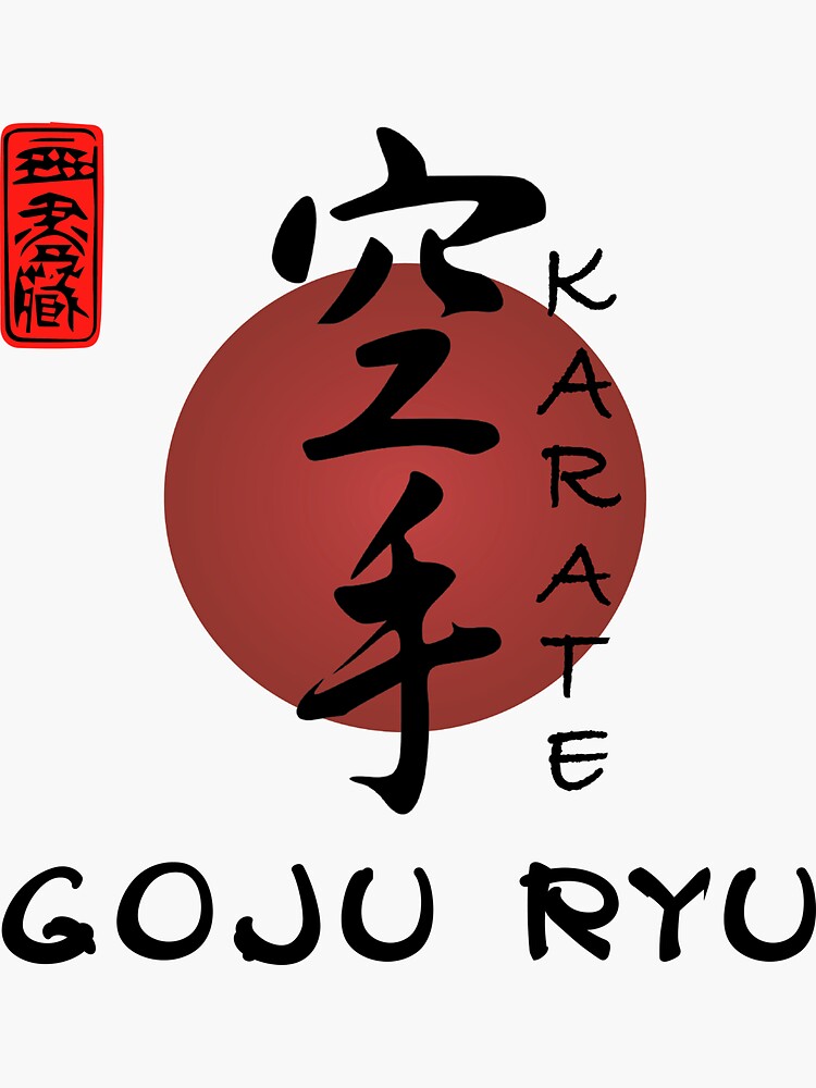 "Goju Ryu Calligraphy Karate Instructor Design - Japanese Martial Art ...