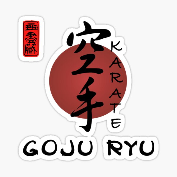 "Goju Ryu Calligraphy Karate Instructor Design - Japanese Martial Art ...